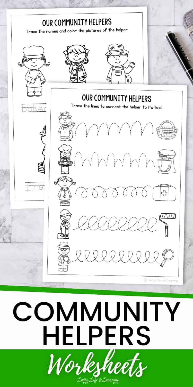 Community Helpers Worksheets for Early Childhood Education