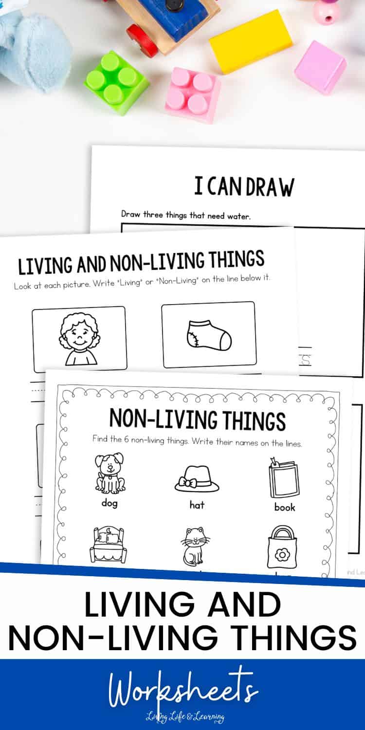 Living and Non-Living Things Worksheets for Learning