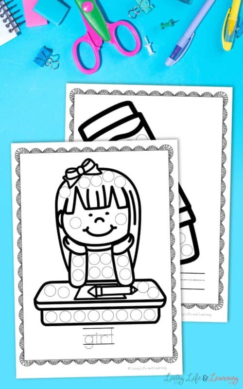Back to School Do a Dot Printables: Creative Fine Motor Activity