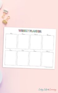 Homeschool Weekly Planner Template: Easy Planning Tips