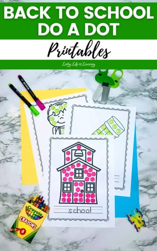 Back to School Do a Dot Printables: Creative Fine Motor Activity