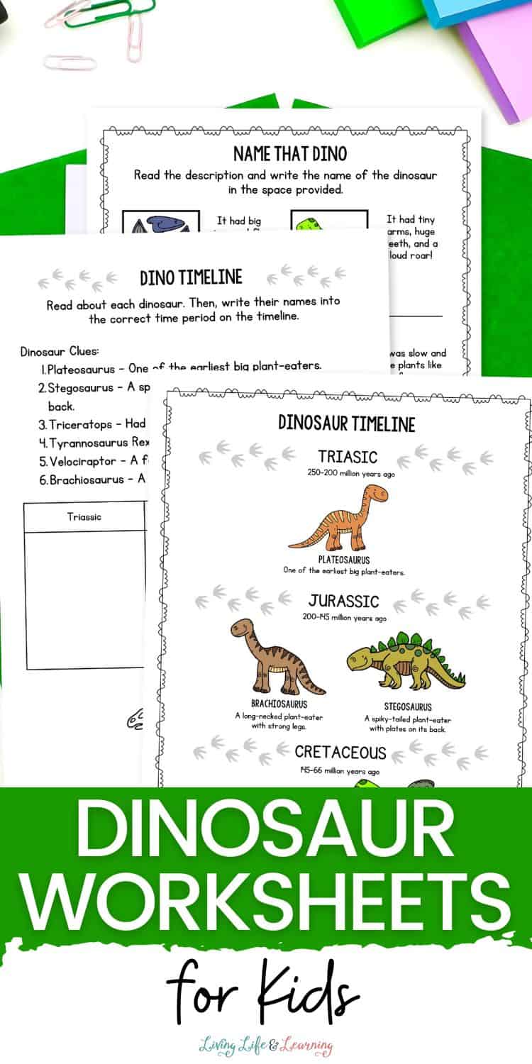 Dinosaur Worksheets for Kids: Learn About Dinosaurs