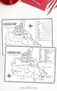 Canada Map Coloring Pages to Enhance Geography Skills