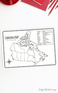Canada Map Coloring Pages to Enhance Geography Skills