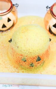 Erupting Halloween Pumpkin Experiment with Chemistry