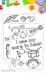 Five Senses Coloring Pages for Preschool: Creative Way To Learn