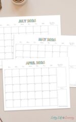 Homeschool Calendar Template for Flexible Scheduling