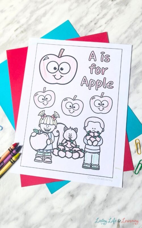 Preschool Apple Coloring Pages for Creative Learning