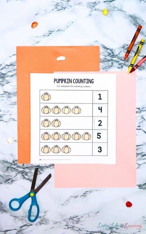 Pumpkin Cut and Paste Worksheets: Fun Seasonal Learning