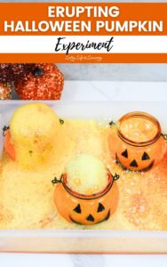 Erupting Halloween Pumpkin Experiment with Chemistry