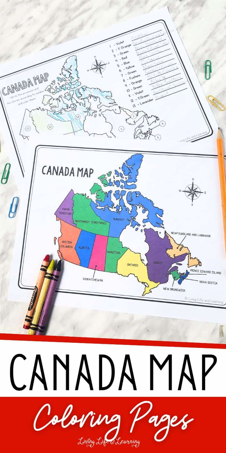 Canada Map Coloring Pages to Enhance Geography Skills
