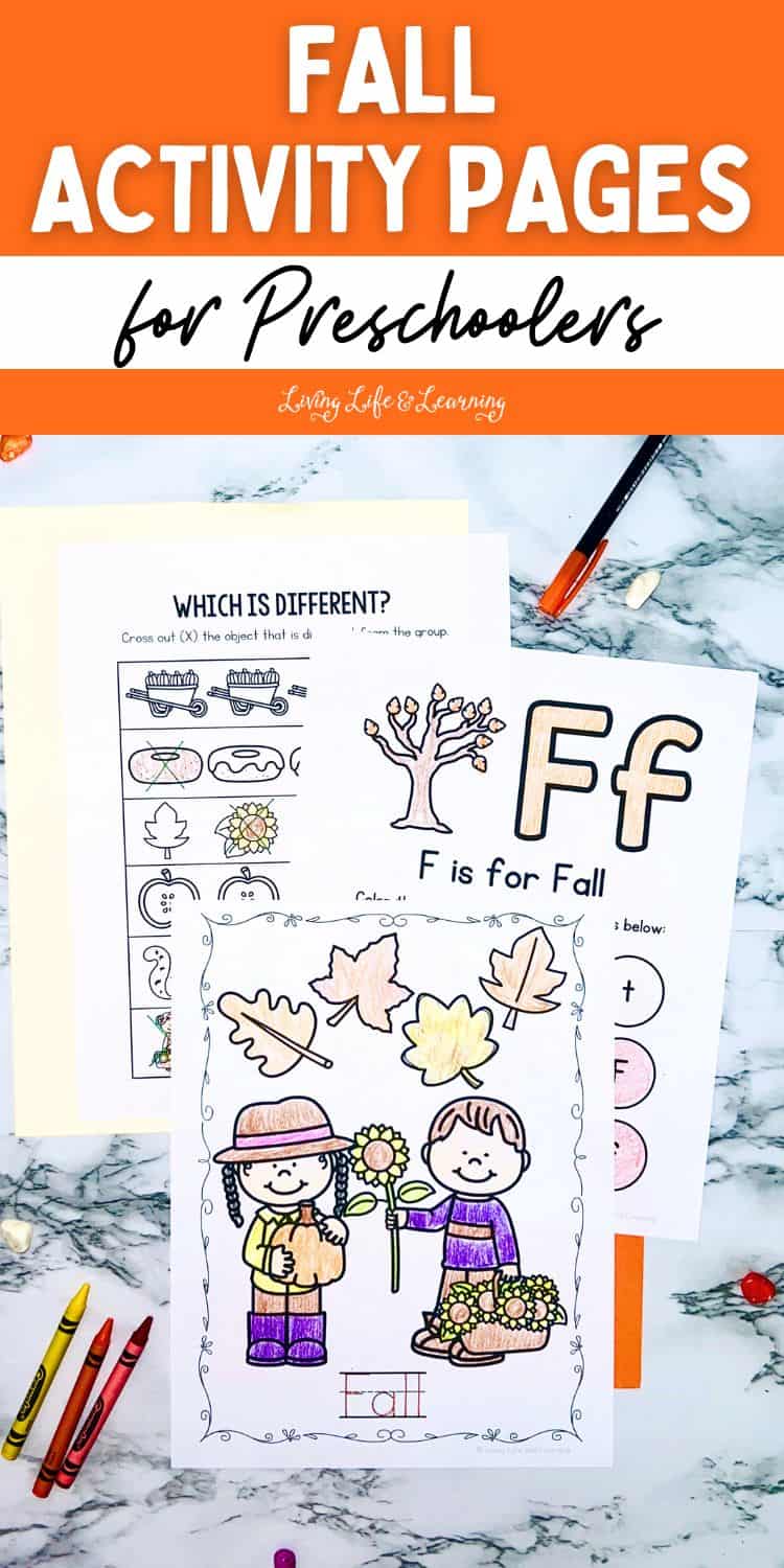Fall Activity Pages for Preschoolers: Easy and Educational