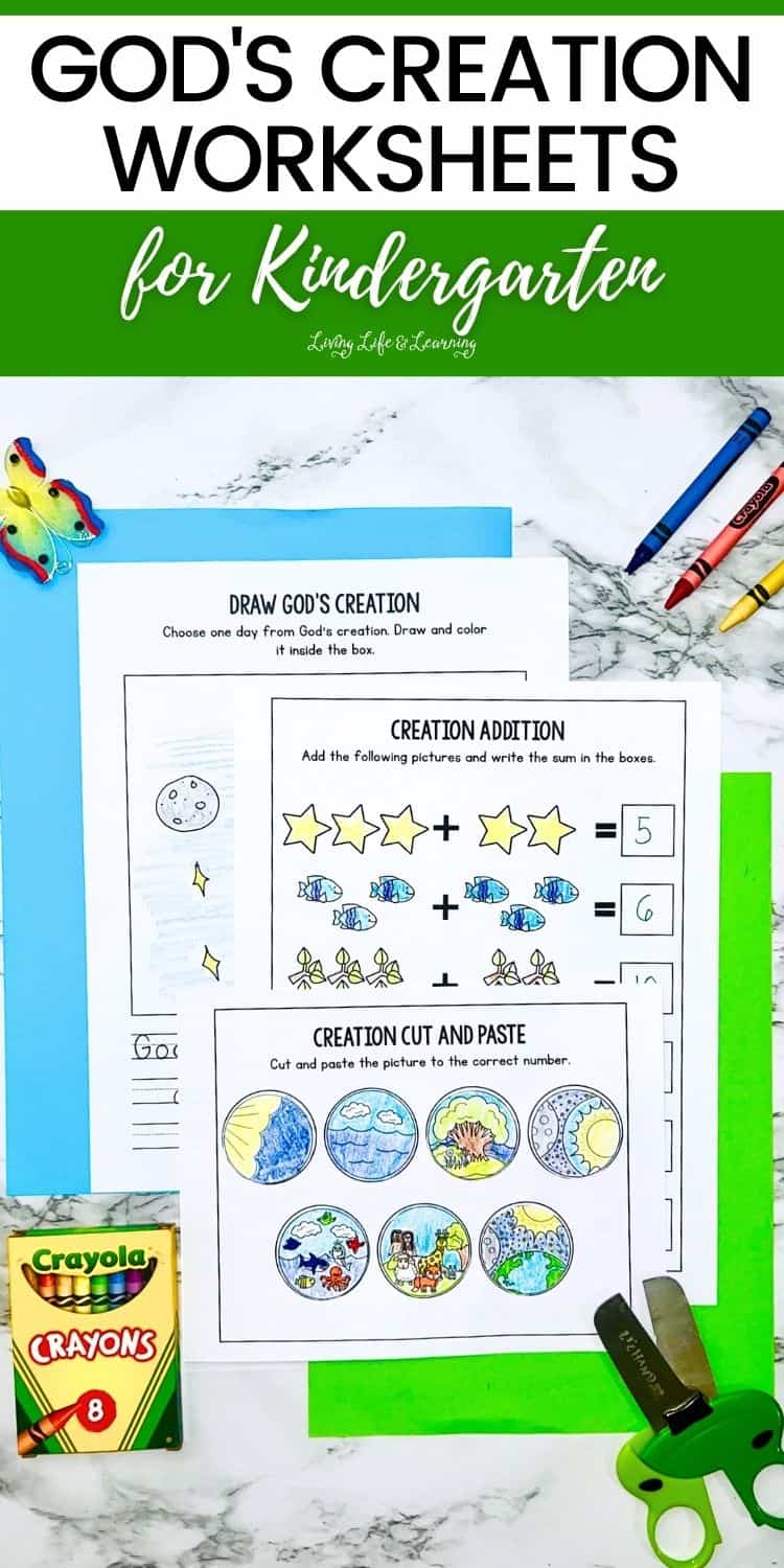 God's Creation Worksheets for Kindergarten: Fun Bible Learning