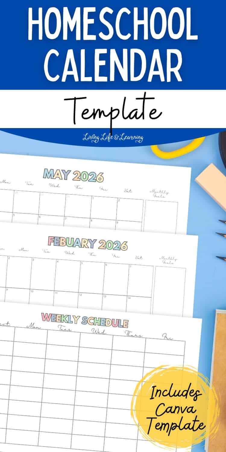 Homeschool Calendar Template for Flexible Scheduling