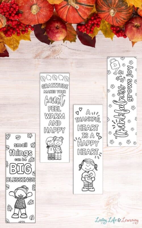 Gratitude Bookmarks Printable to Celebrate Thankfulness