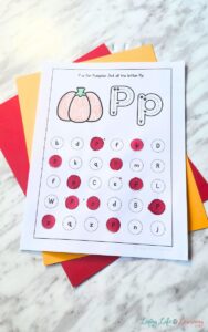 Pumpkin Do a Dot Printables with Hands-On Learning