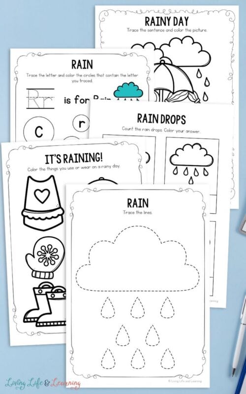 Rain Worksheets for Preschool: Enhance Learning Skills