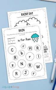 Rain Worksheets for Preschool: Enhance Learning Skills