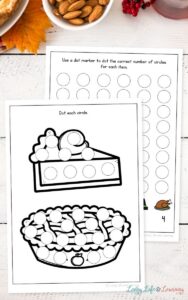 Thanksgiving Do a Dot Printables for Fine Motor Skills