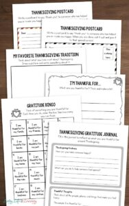 Thanksgiving Gratitude Worksheets to Enhance Thankfulness