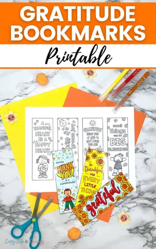 Gratitude Bookmarks Printable to Celebrate Thankfulness
