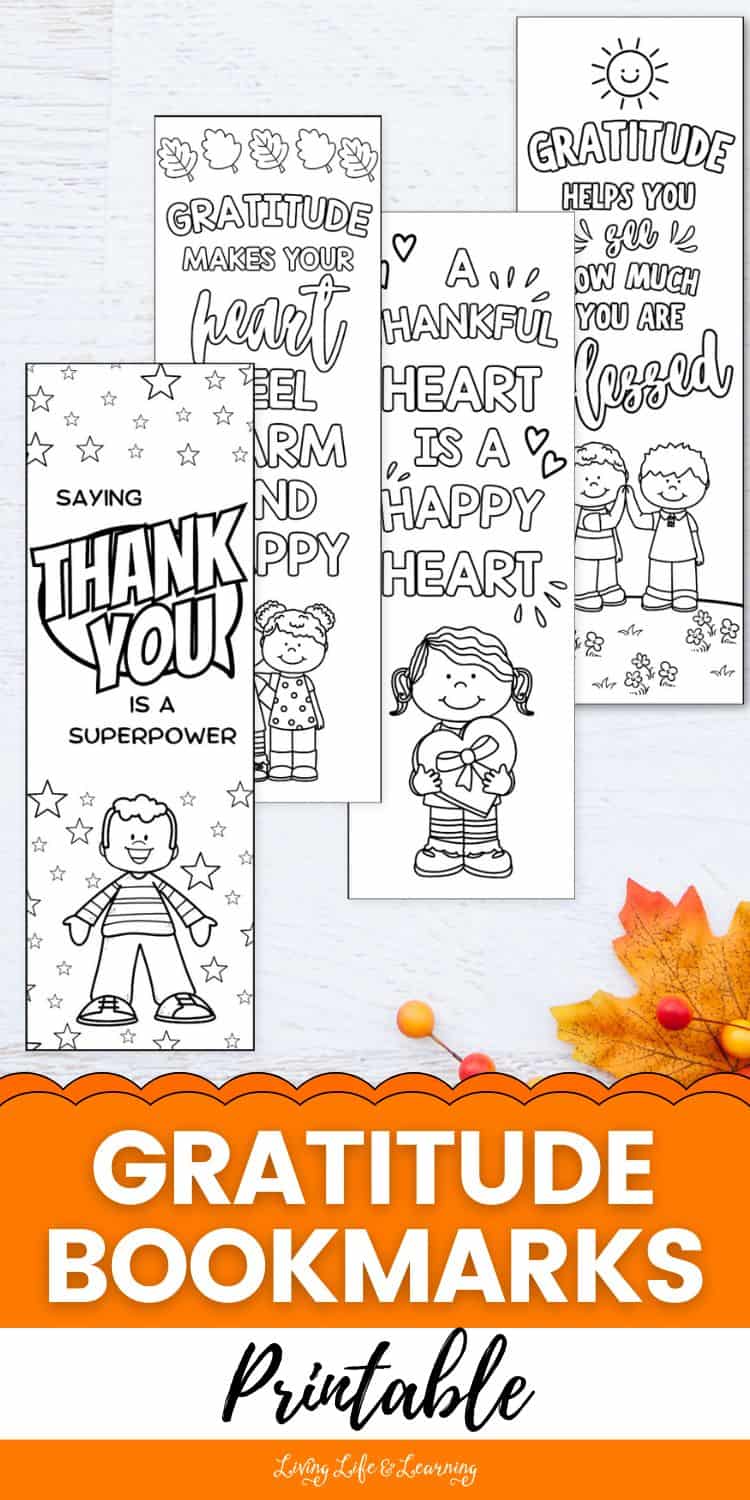Gratitude Bookmarks Printable to Celebrate Thankfulness