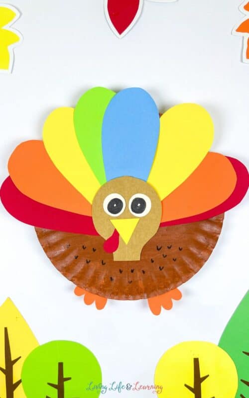 Paper Plate Turkey Craft for Thanksgiving Fun