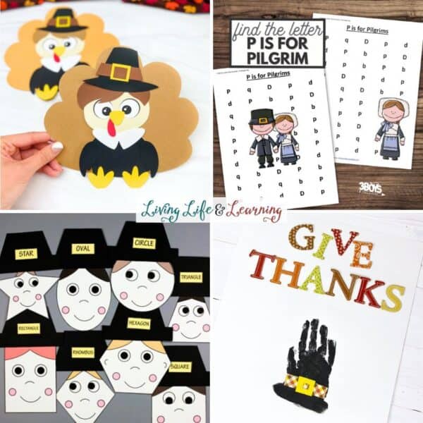Pilgrim Activities for Kindergarten Season of Gratitude