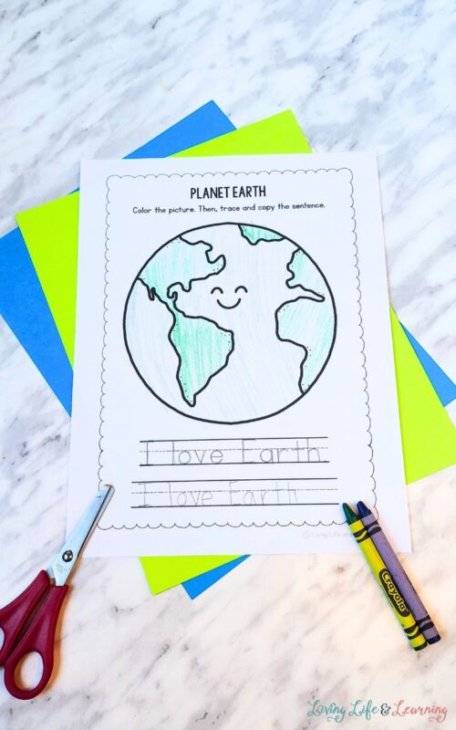 Planet Earth Worksheets for Kindergarten Skill Development