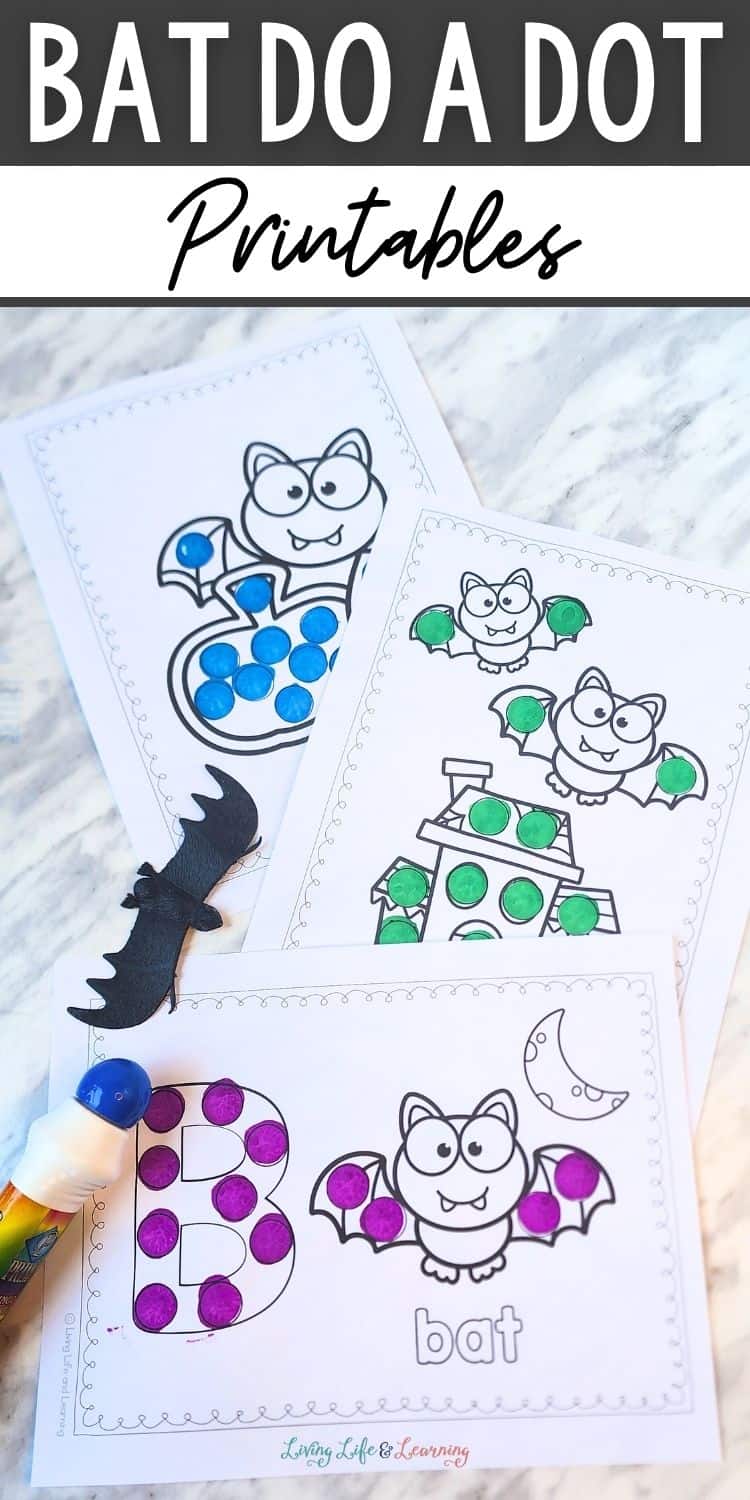 Bat Do a Dot Printables and Bat Activities for Kids