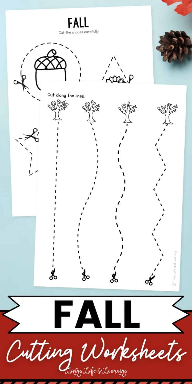 Fall Cutting Worksheets to Boost Fine Motor Skills