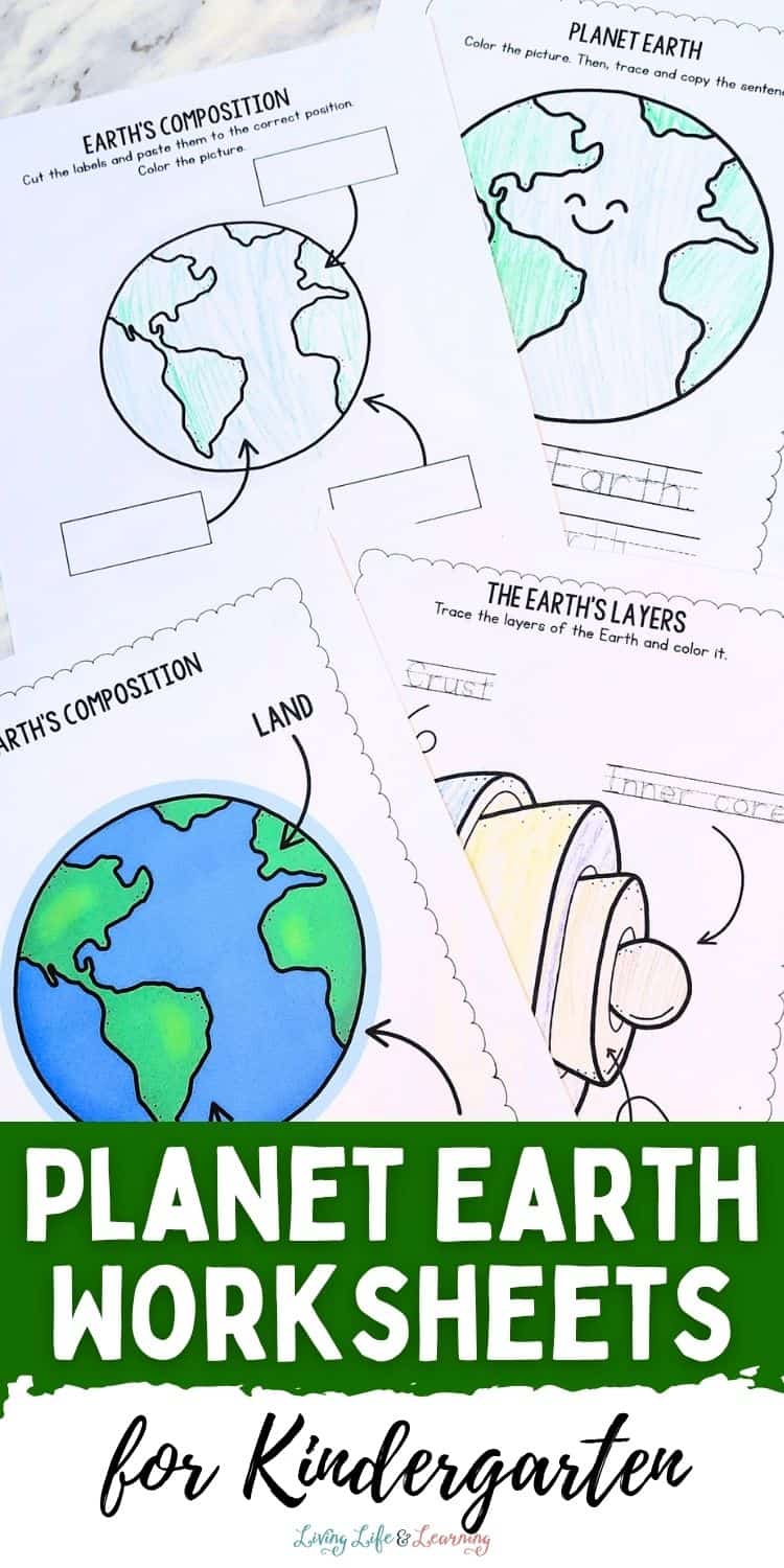 Planet Earth Worksheets for Kindergarten Skill Development