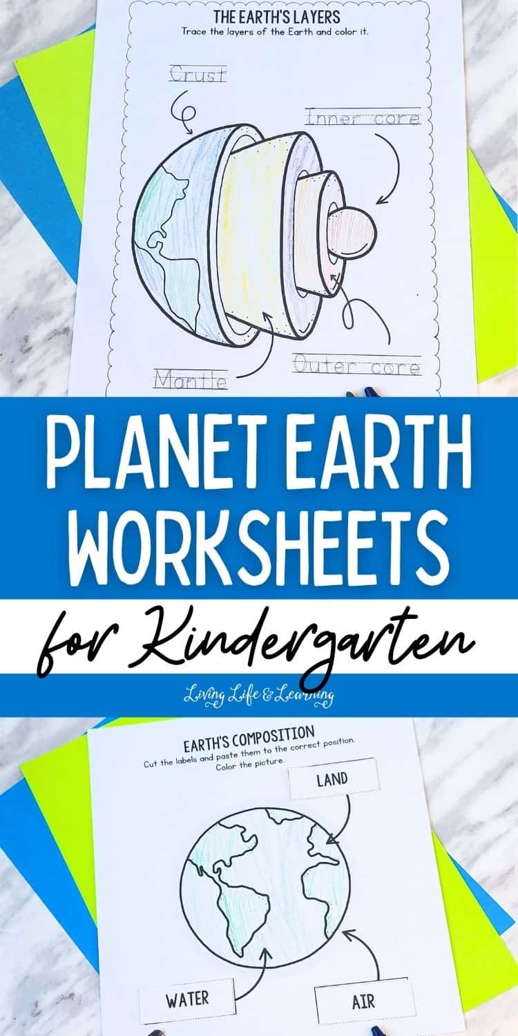 Planet Earth Worksheets for Kindergarten Skill Development