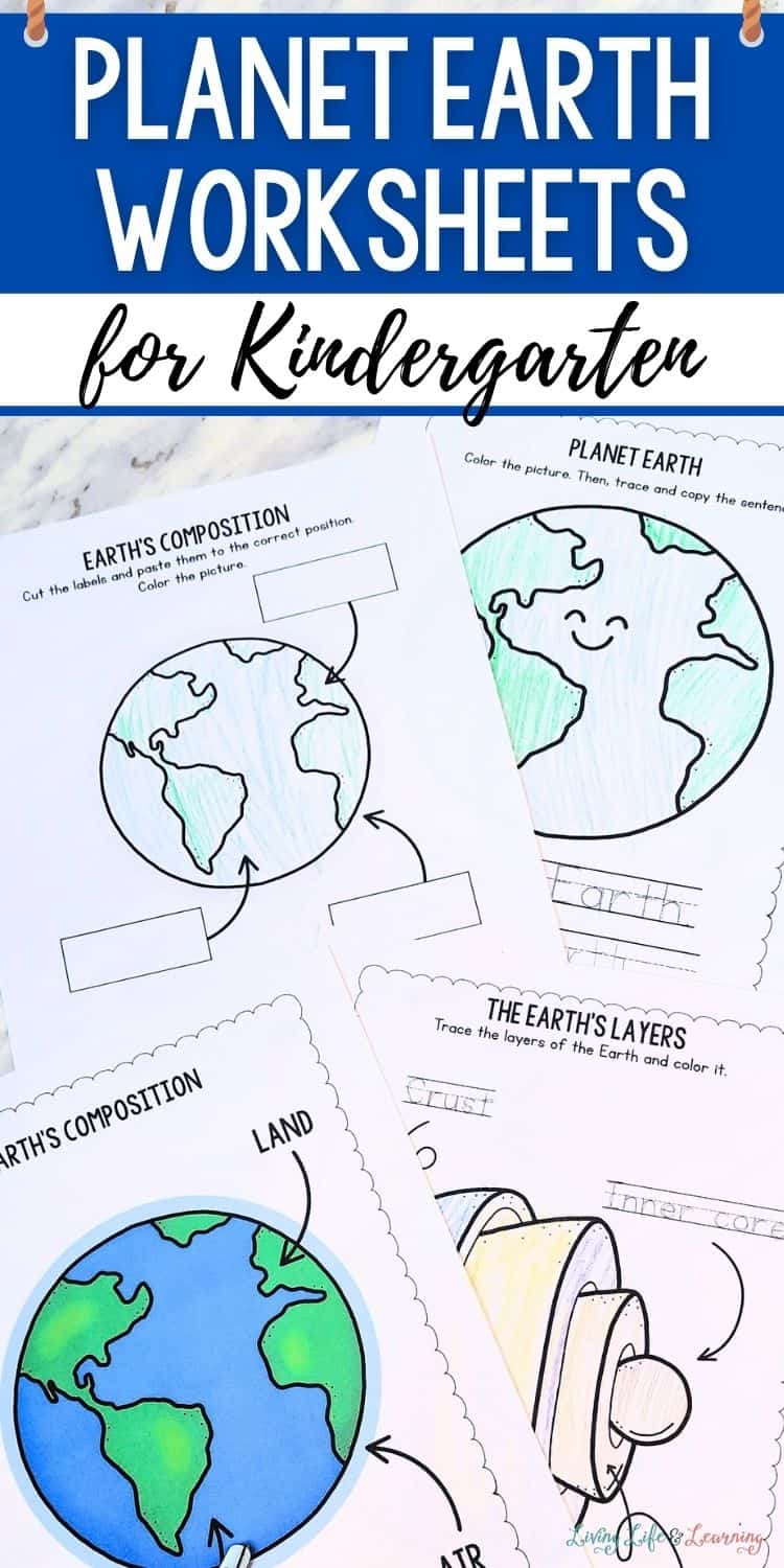 Planet Earth Worksheets for Kindergarten Skill Development