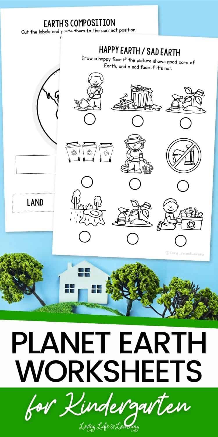 Planet Earth Worksheets for Kindergarten Skill Development