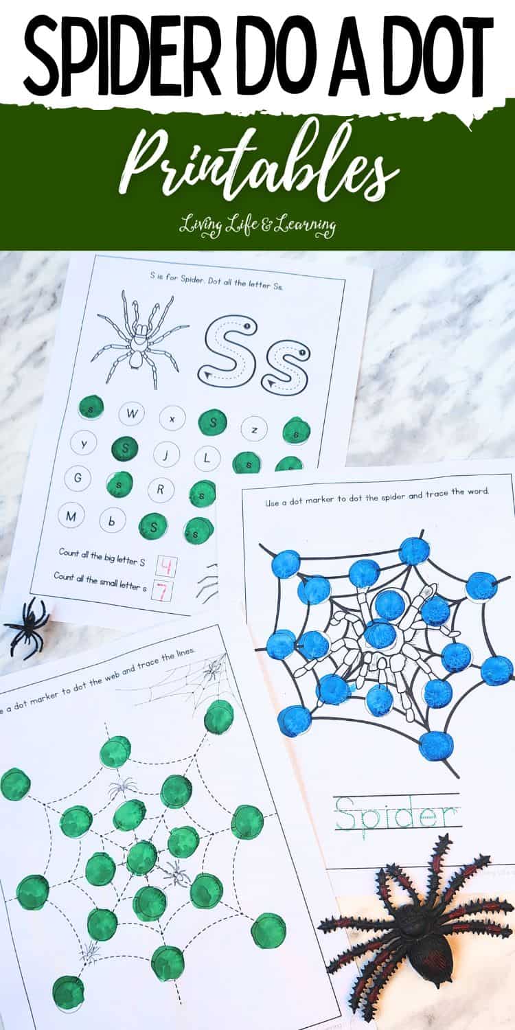 Spider Do a Dot Printables: Learning Through Play