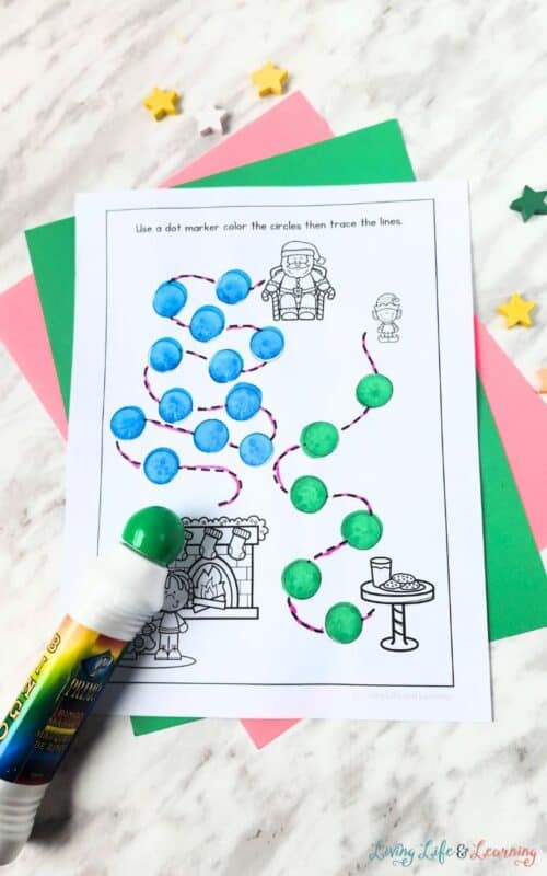 Christmas Do a Dot Printables to Build Fine Motor Skills