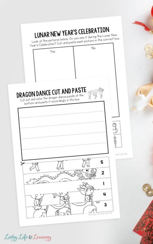 Lunar New Year Cutting Worksheets to Enhance Learning
