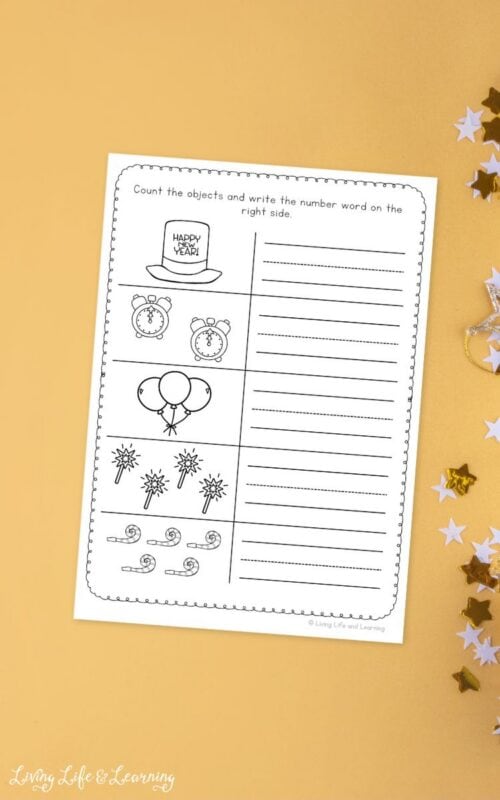 New Year Handwriting Worksheets to Boost Writing