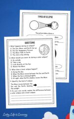 Solar and Lunar Eclipse Worksheets for Young Learners