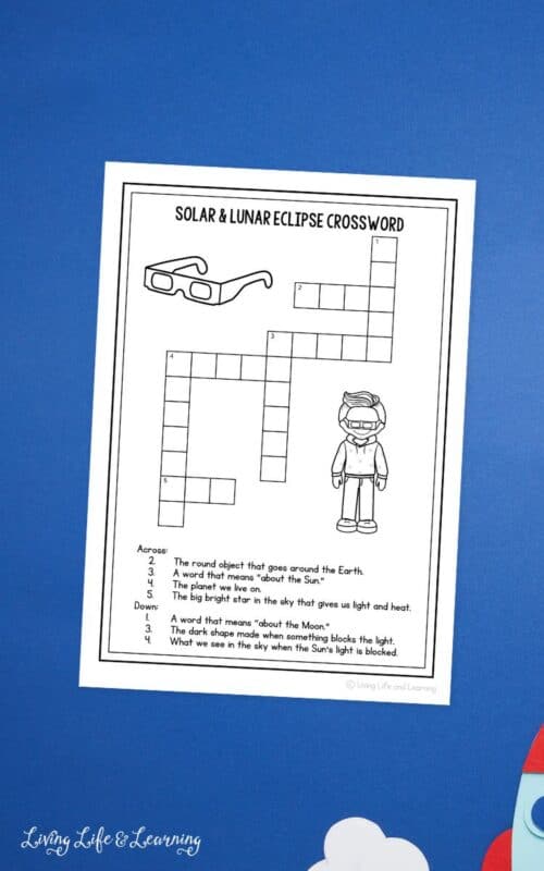 Solar and Lunar Eclipse Worksheets for Young Learners