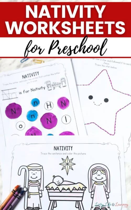 Nativity Worksheets for Preschool: Teaching Christmas