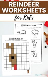 Reindeer Worksheets for Kids: Holiday Fun Activities