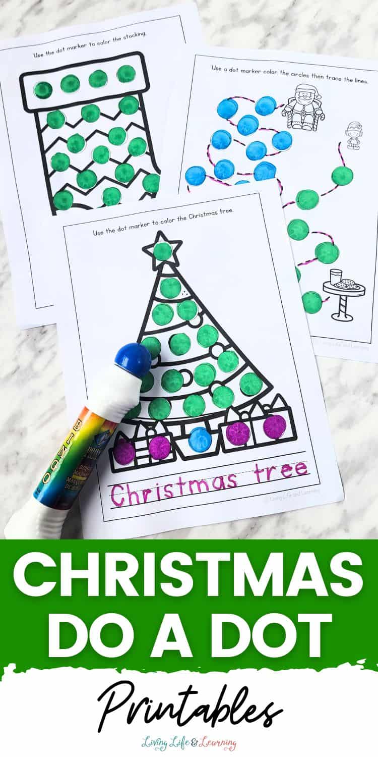 Christmas Do a Dot Printables to Build Fine Motor Skills