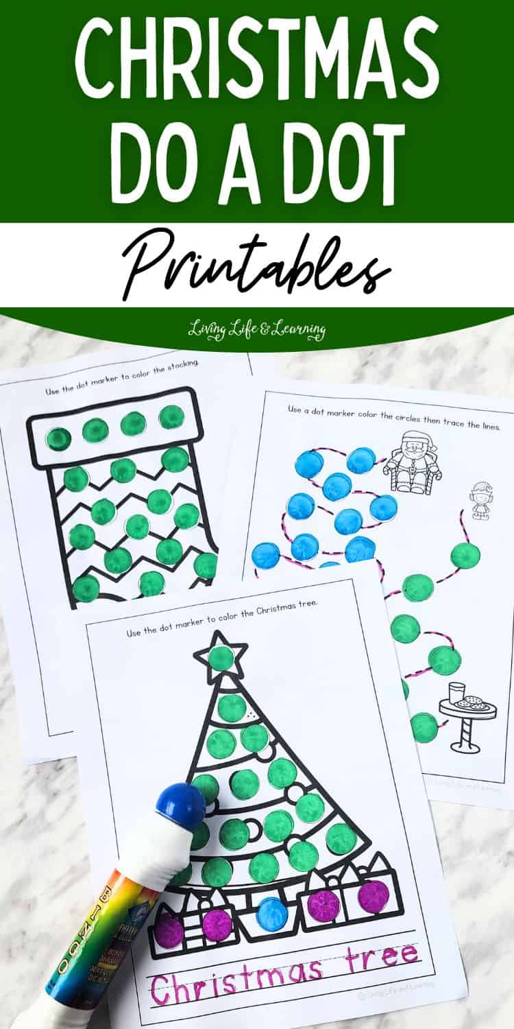 Christmas Do a Dot Printables to Build Fine Motor Skills