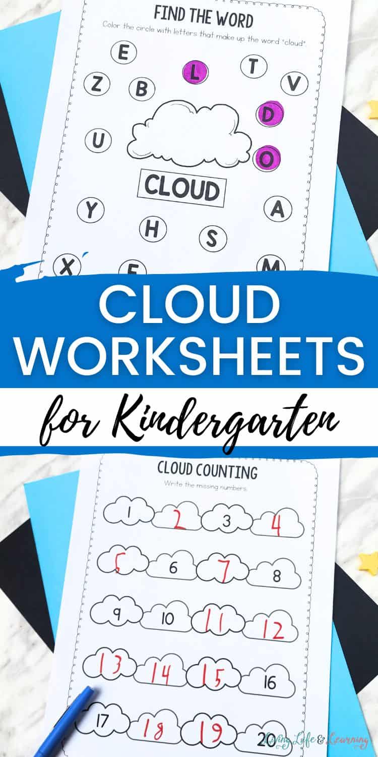 Fun Cloud Worksheets for Kindergarten