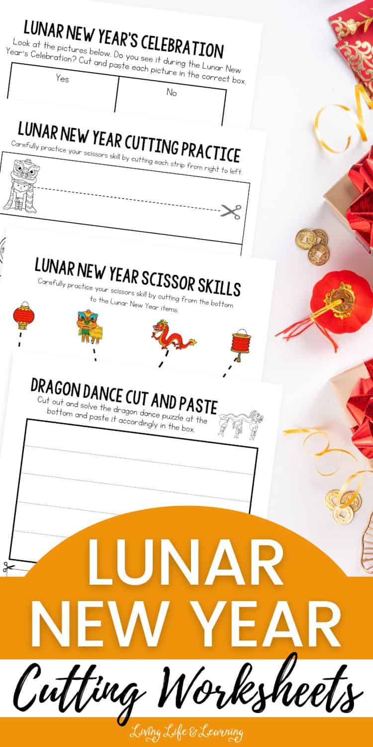 Lunar New Year Cutting Worksheets to Enhance Learning