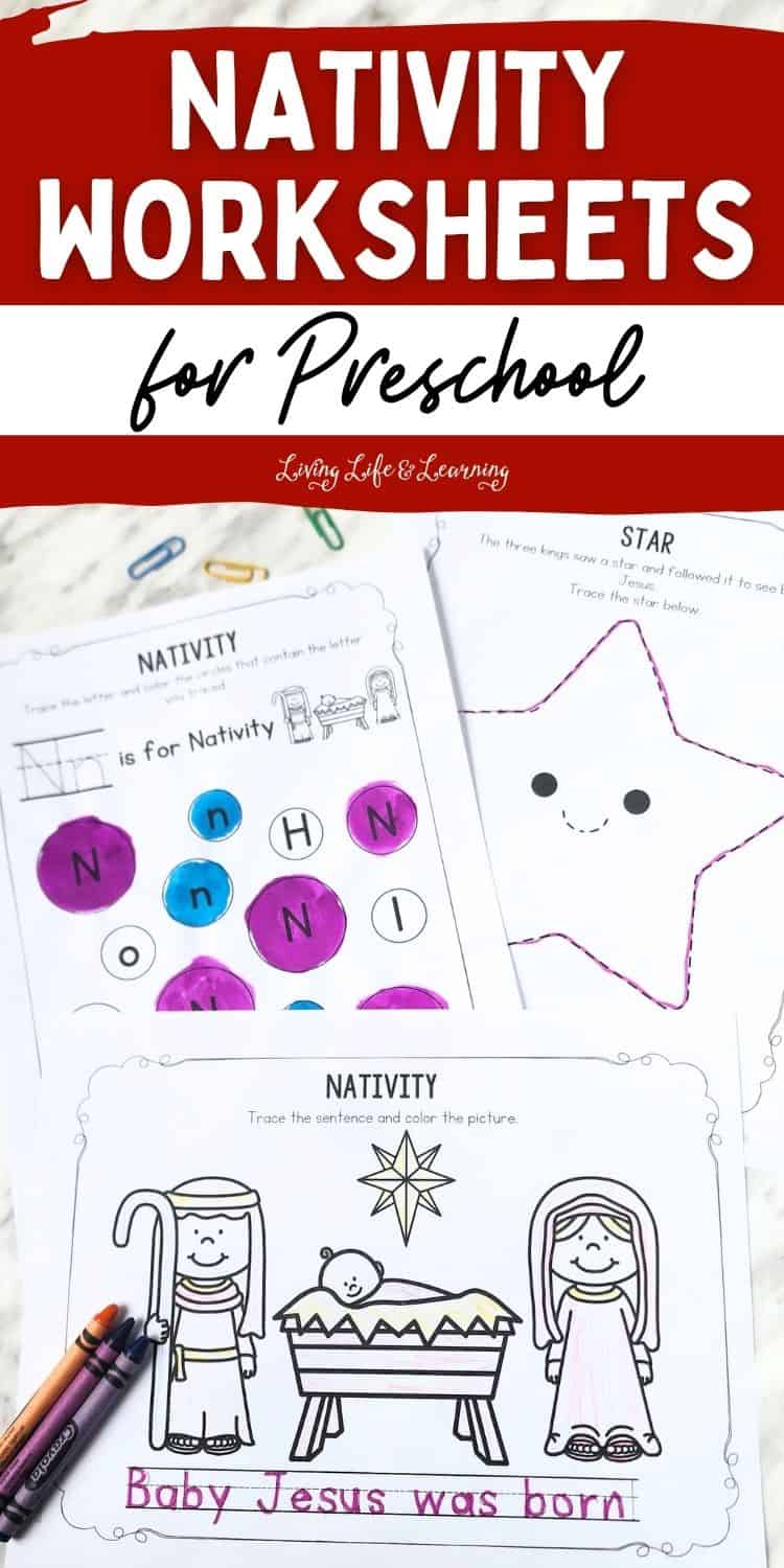 Nativity Worksheets for Preschool: Teaching Christmas