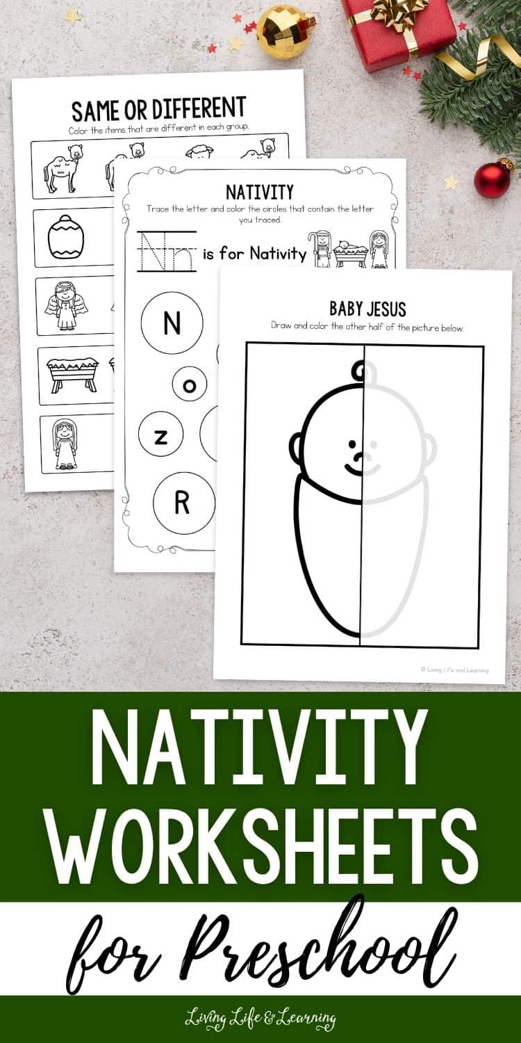 Nativity Worksheets for Preschool: Teaching Christmas