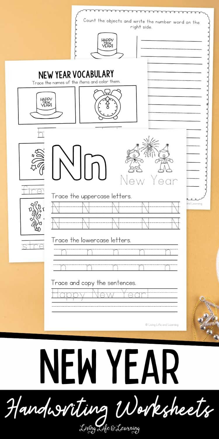 New Year Handwriting Worksheets to Boost Writing